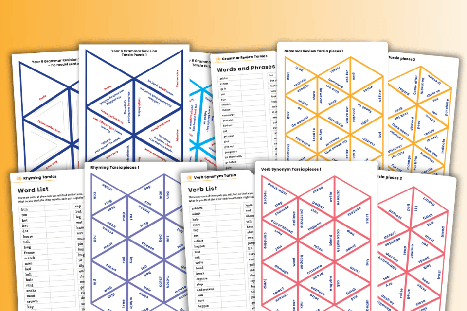 Tarsia puzzle resources – Literacy games for KS1/2 Blog | Plazoom