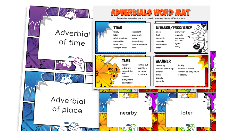Year 5 Adverbials Of Time Place Number And Manner Make A Match KS2 Year 5 Adverbials Of Time Place Number And Manner Make A Match KS2