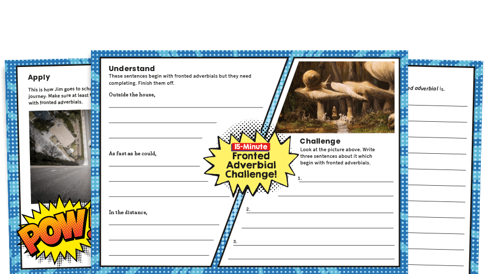 Year 4 Fronted Adverbials SPaG Worksheets Plazoom Year 4 Fronted Adverbials SPaG Worksheets Plazoom