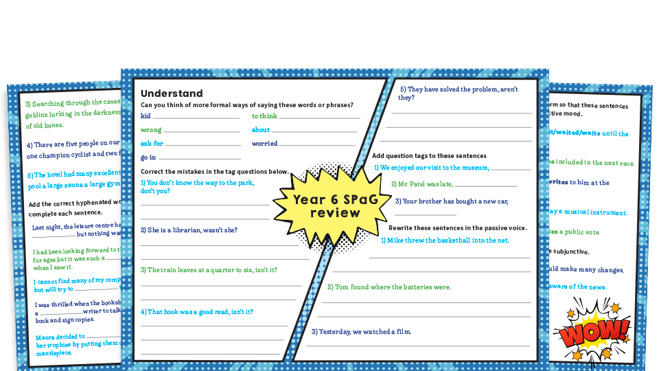 Year 6 Grammar Revision Worksheets KS2 SPaG Plazoom Year 6 Grammar Revision Worksheets KS2 SPaG Plazoom