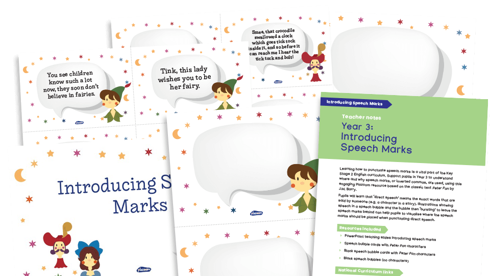 Year 3 Introducing Speech Marks KS2 Lesson Pack Plazoom