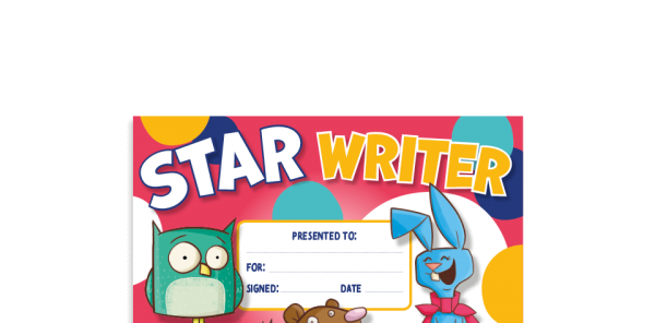 Star Writer certificate | Plazoom
