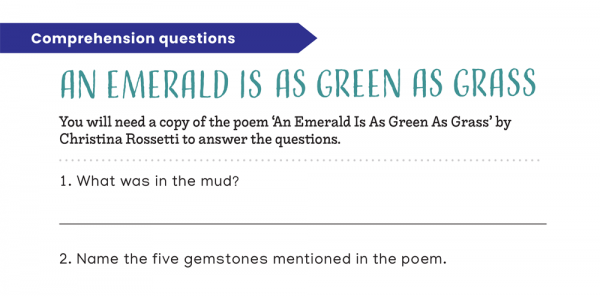 KS1 ‘An Emerald is as Green as Grass’ Poetry Resources Pack ...