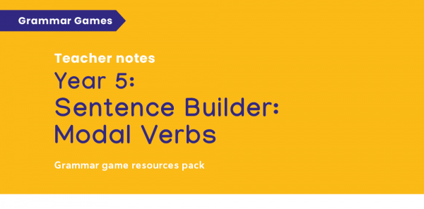 Year 5 Sentence Builder Game: Modal Verbs – KS2 Grammar Games | Plazoom