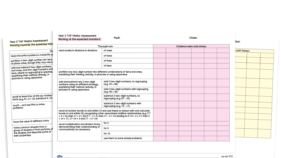 Year 2 Maths Assessment Framework Checklists | Plazoom Year 2 Maths Assessment Framework Checklists | Plazoom