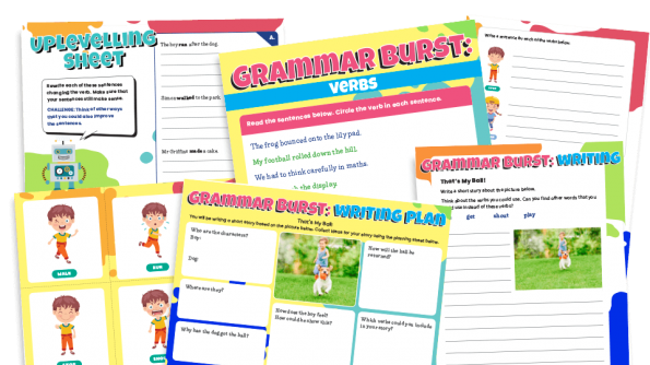 Grammar Bursts Collection Resources | Plazoom