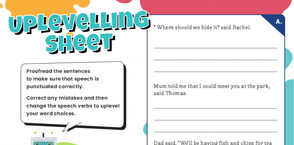 Year 3 Punctuating Direct Speech Worksheets – KS2 Grammar Burst ...