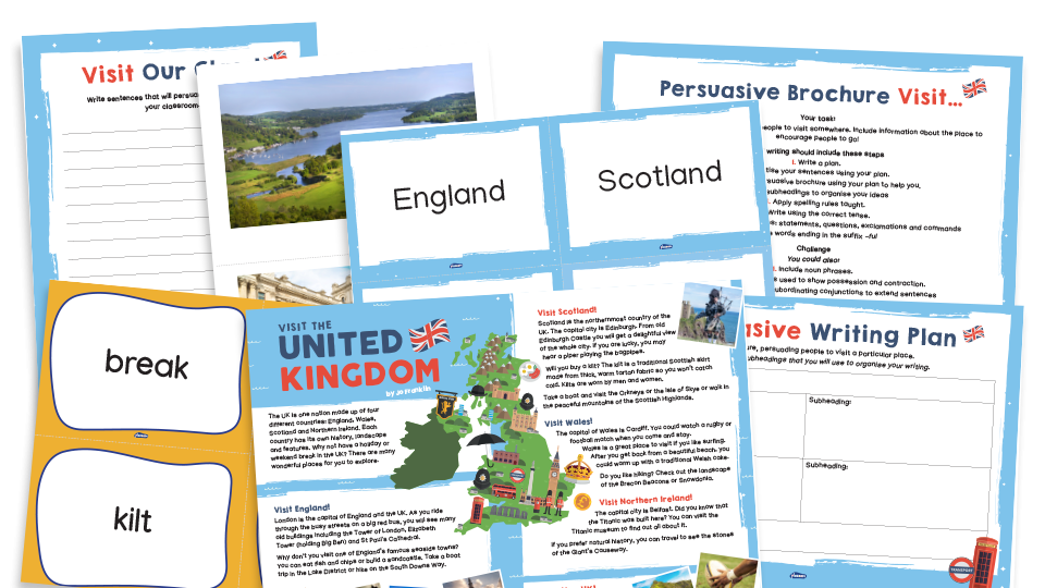 Year 2 Model Text Resource Pack 15: Visit the United Kingdom ...