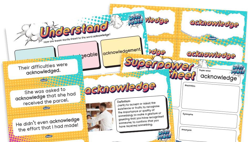 Word Power - Tier 2 Vocabulary Pack: Year 6 - Spring 1 | Plazoom Word Power - Tier 2 Vocabulary Pack: Year 6 - Spring 1 | Plazoom