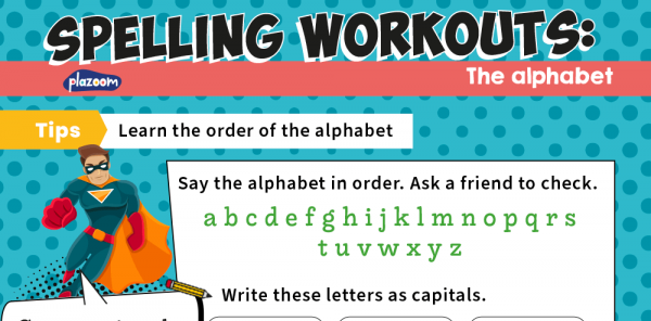 Year 1 alphabetical order: KS1 Spelling Worksheets | Plazoom