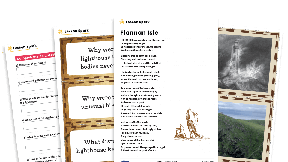KS2 Suspense Writing Worksheets And Lesson Pack: The Mystery Of Flannan ...