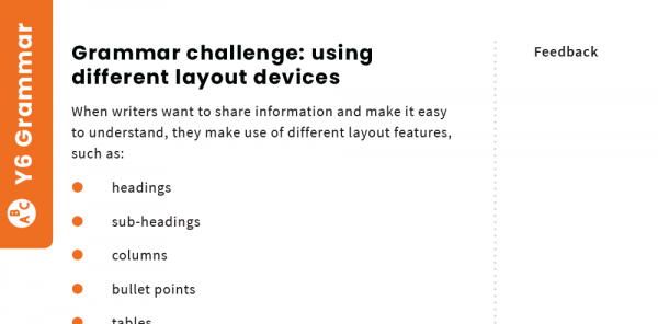 Year 6 Layout Devices SPaG Worksheet - ‘The British Gazette’ | Plazoom