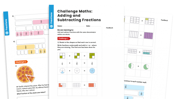 Ordering Fractions: Y3 – Fractions – Maths Challenge | Plazoom