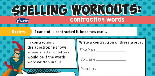 Year 2 Contractions – KS1 Apostrophes for Contraction Spelling and ...
