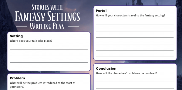 KS2 English Worksheets – Fantasy Story Writing | Plazoom