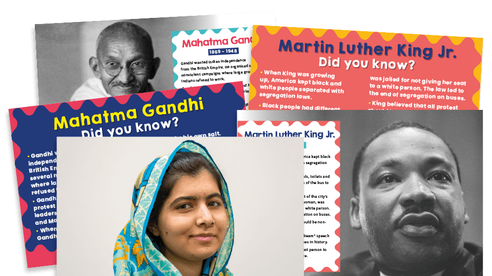 KS2 History – Civil Rights Activists Posters for Classroom Displays and ...