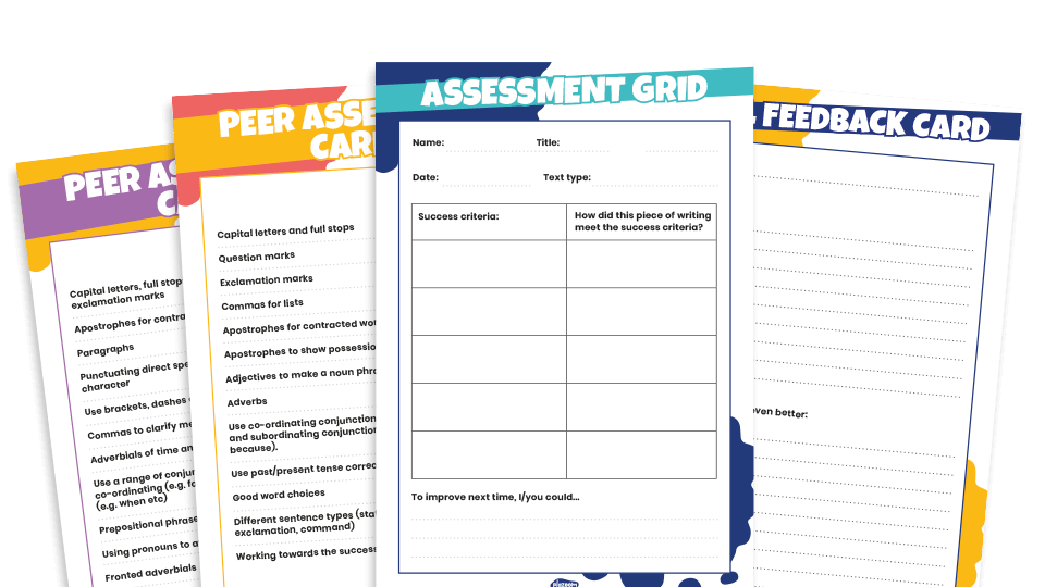 Years 1-6 Self Assessment and Peer Assessment Cards | Plazoom