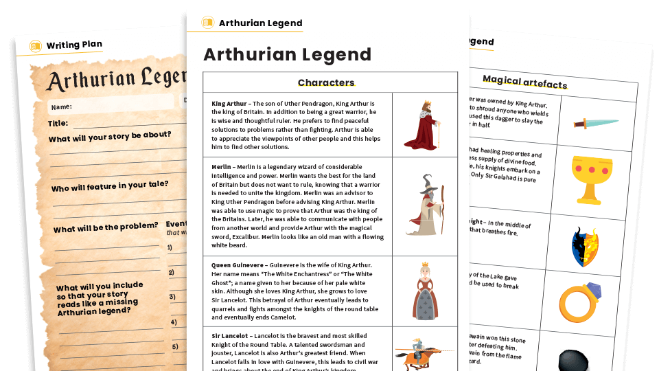 KS2 Myths and Legends Model Texts – Arthurian Legend | Plazoom