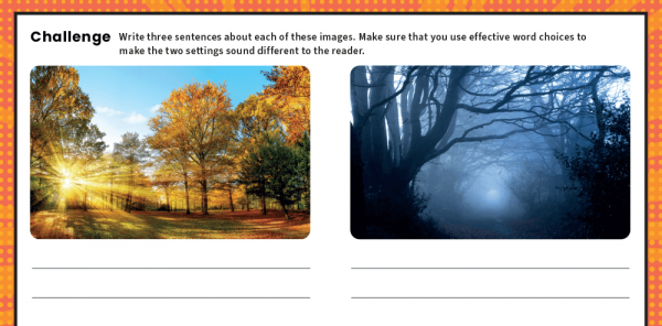 Story Settings – KS2 Writing Features Challenge Mat Worksheets | Plazoom