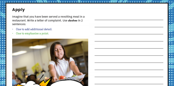 ‘How to use a Dash’ Year 5 SPaG Worksheets | Plazoom