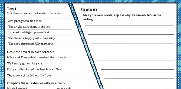 Year 2 Adverbs SPaG Worksheets | Plazoom