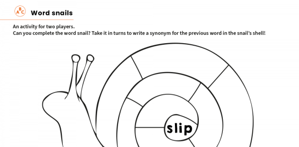 Year 2-6 Word Snails – KS1/2 Exploring Vocabulary Activities | Plazoom