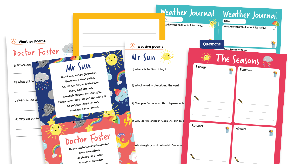 Year 1 and 2 The Weather – KS1 Home-Learning Pack | Plazoom