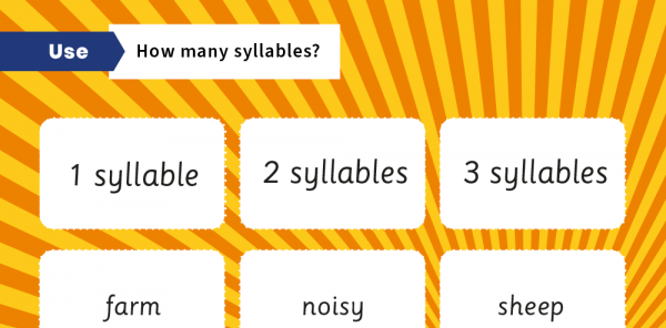 Year 1 Syllables – KS1 Spelling Workout | Plazoom