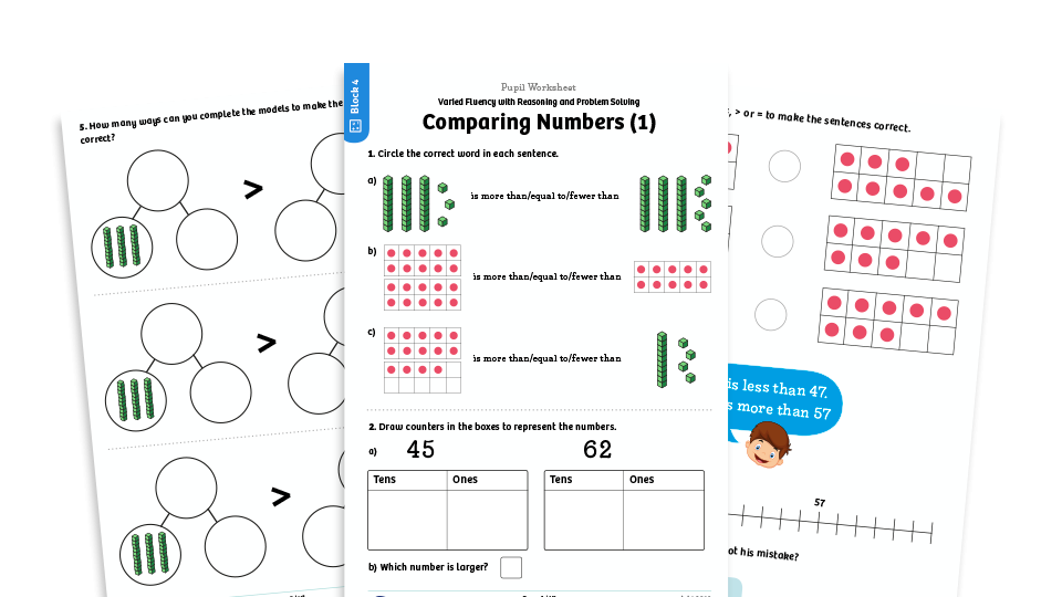White Rose Maths: Y1 Summer Term – Block 4: Comparing numbers (1) maths ...