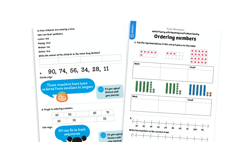 White Rose Maths: Y1 Summer Term – Block 4: Ordering numbers maths ...
