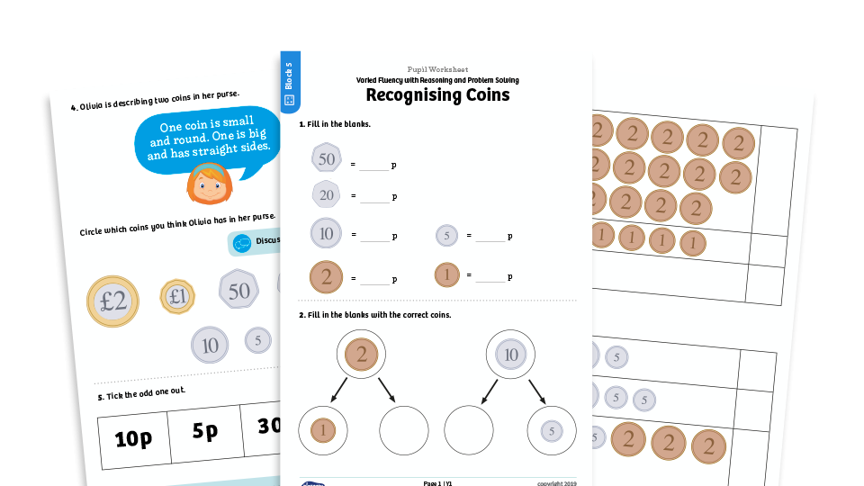 White Rose Maths: Y1 Summer Term – Block 5: Recognising coins maths ...