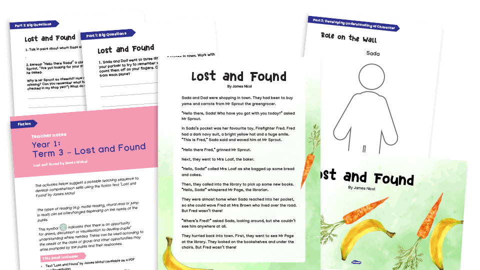 Y1 Reading Comprehension (summer): Lost and Found | Plazoom