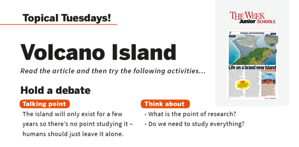 Topical Tuesdays: Volcano Island Emerges from the Sea – KS2 News Story ...