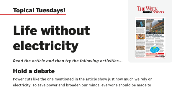 Topical Tuesdays: Life Without Electricity – KS2 News Story and Reading ...