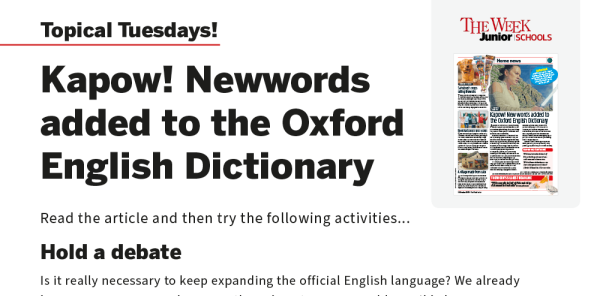 Topical Tuesdays: How New Words get Added to the Dictionary – KS2 News ...