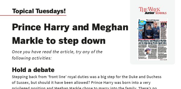 Topical Tuesdays: Meghan Markle and Prince Harry Step Down – KS2 News ...