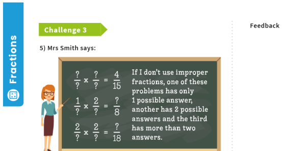 Multiplying Fractions: Y6 – Fractions – Maths Challenge | Plazoom