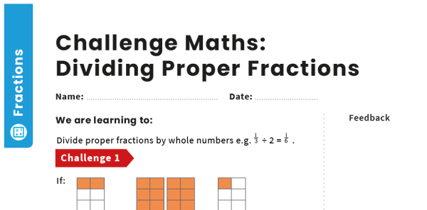 Dividing Fractions: Y6 – Fractions – Maths Challenge | Plazoom