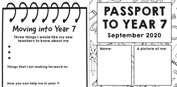 Back to School – Year 6 to Year 7 Transition Passport | Plazoom