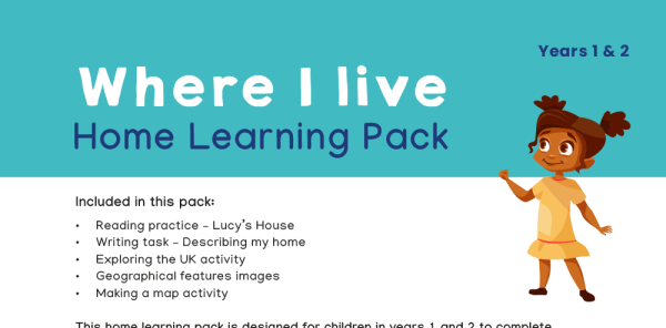 KS1 Home Learning Pack: Where I Live | Plazoom