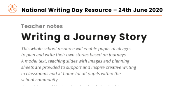 National Writing Day Project Pack for Homes and School – Journey ...