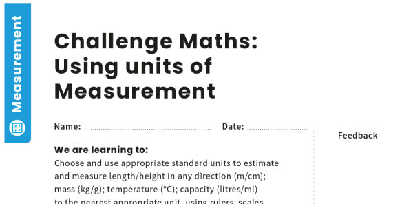 Choosing Units of Measurement: Year 2 – Measurement – Maths Challenge ...