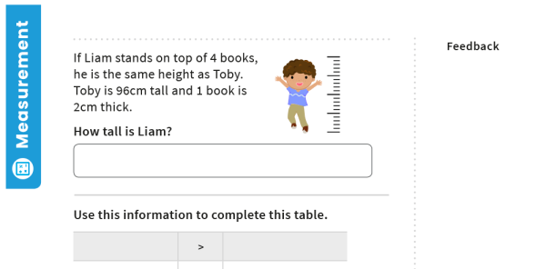 Comparing Measurements: Year 2 – Measurement – Maths Challenge Mat ...