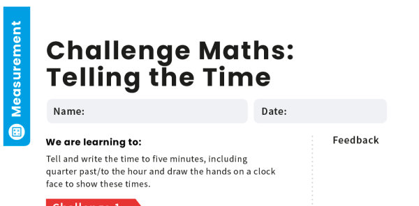 Telling the time: Year 2 – Measurement – Maths Challenge | Plazoom