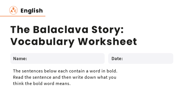 KS2 Reading, Comprehension and Writing Lesson Plan – The Balaclava ...
