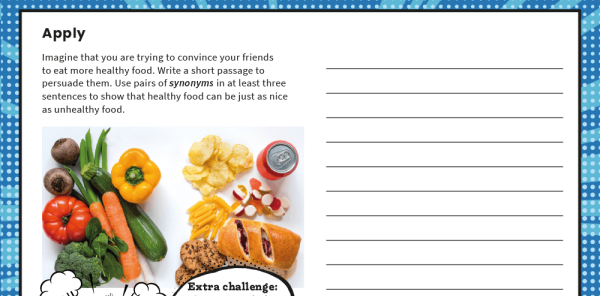 Year 4 Synonyms SPaG Worksheets | Plazoom