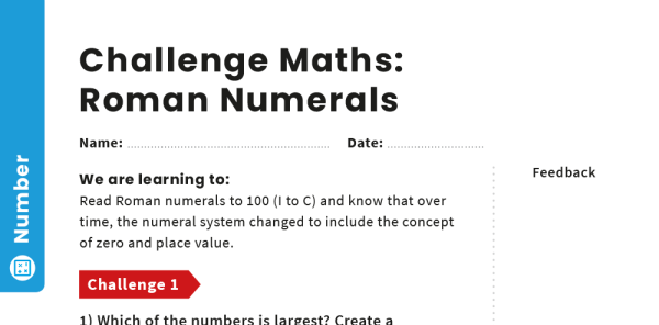Roman Numerals: Year 4 – Number and Place Value – Maths Challenge | Plazoom