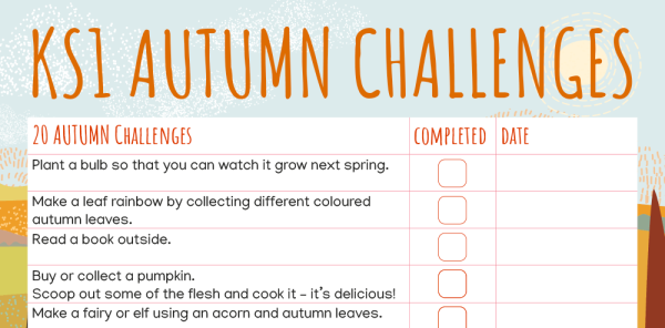 KS1 20 Autumn Challenges – Seasonal Activities for Home Learning | Plazoom