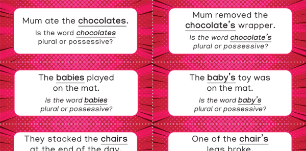 Year 4 Plural or Possessive Apostrophe Bingo – KS2 Grammar Game | Plazoom