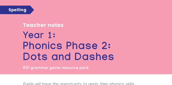 Phase 2 Phonics – Year 1 Spelling Games: Dots and Dashes | Plazoom